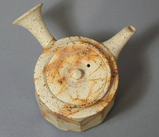 Japanese pottery - Tokoname kyusu teapot by Konishi Yohei