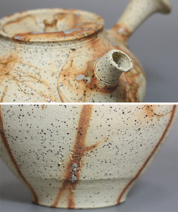 Japanese pottery - Tokoname kyusu teapot by Konishi Yohei