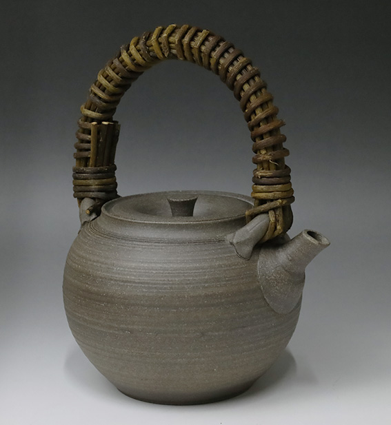 Japanese Tokoname dobin kyusu teapot by Mizuno Hiroshi